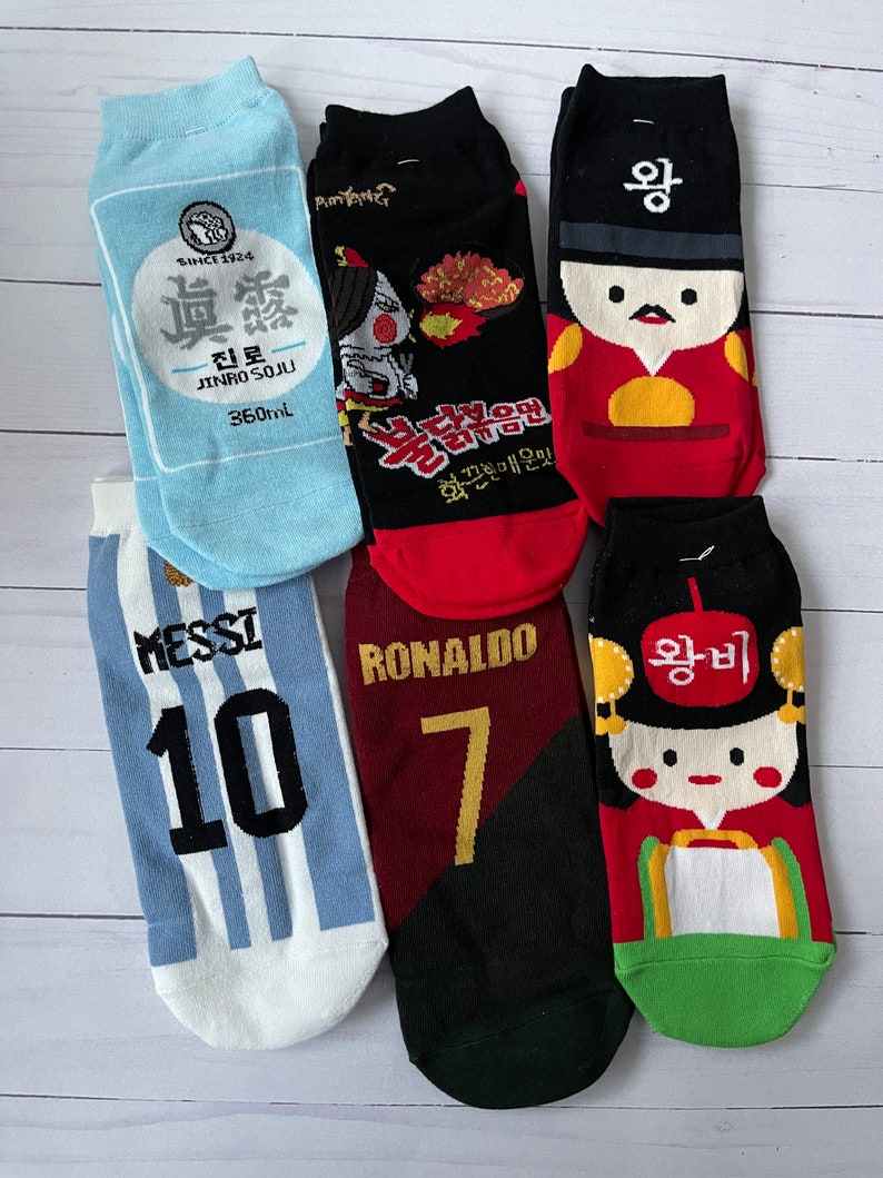 Korean Hot Spicy Fire Ramen Noodles Socks, Mid Calf Socks, Fast Food ...