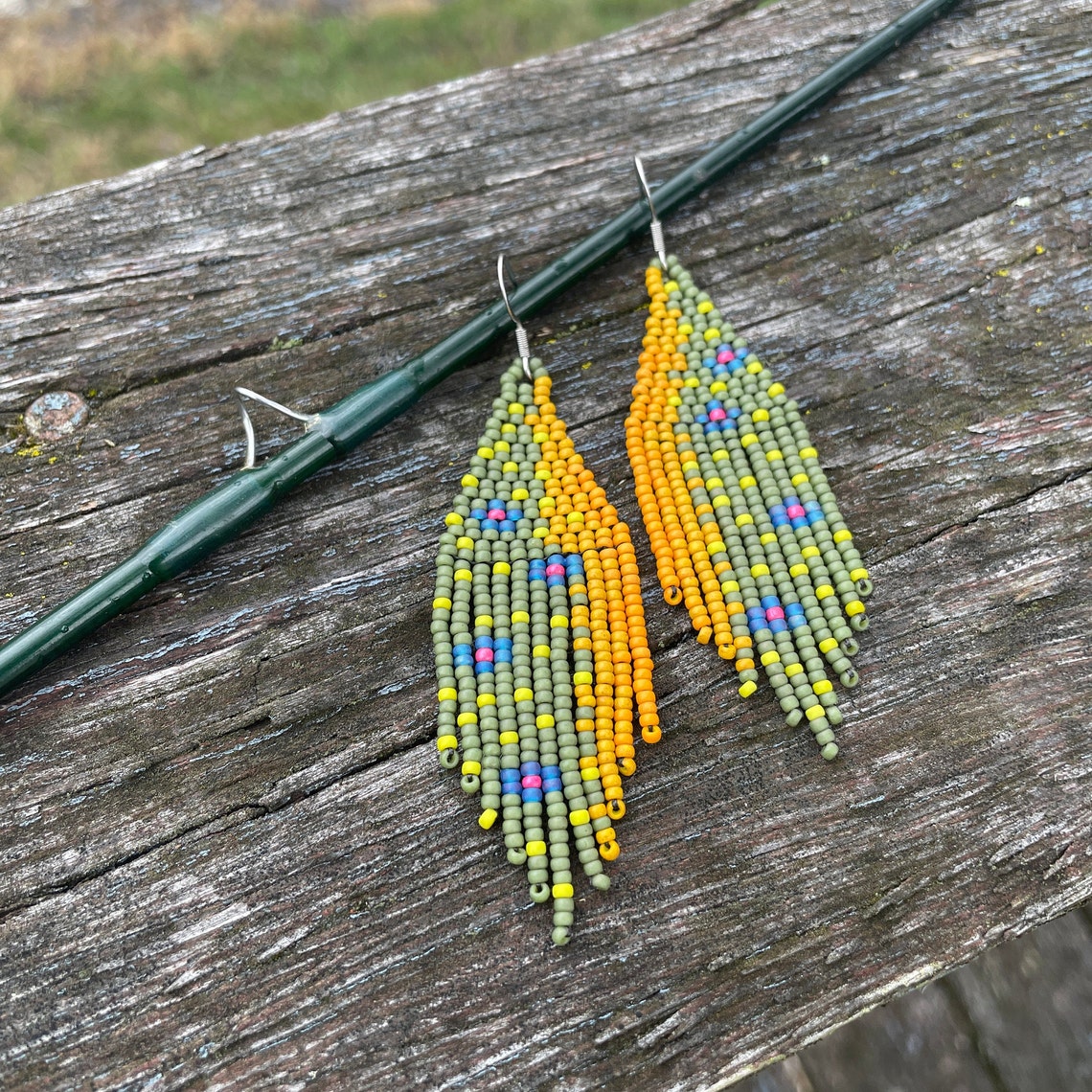 Big Brook Trout Dusters, Handmade, Beaded - Etsy