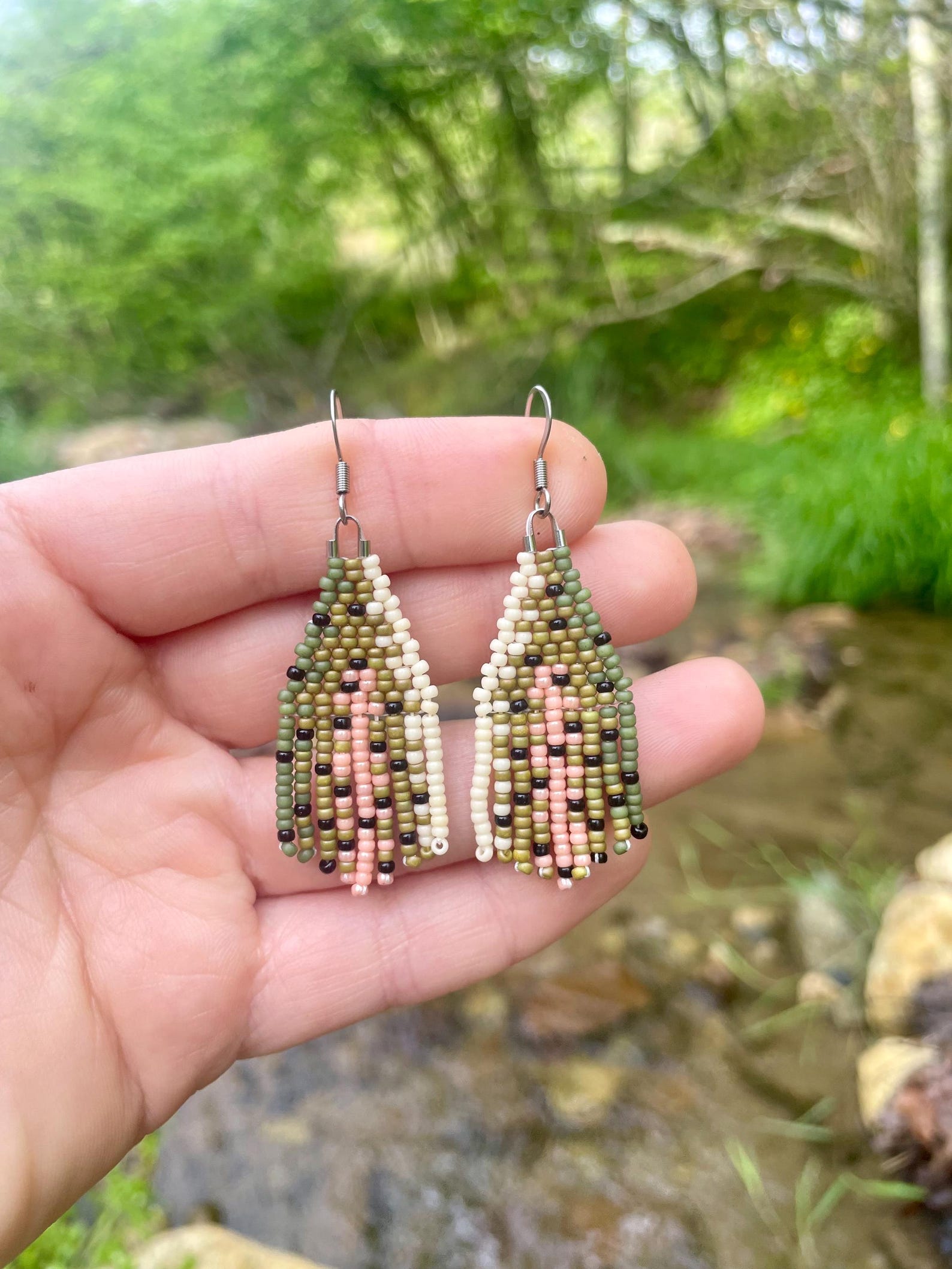 Mini Rainbow Trout Earrings, Fishing Gift - Etsy