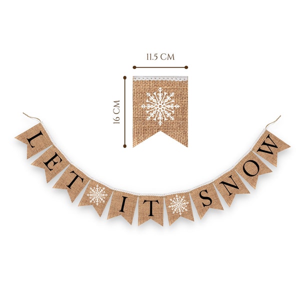 Let It Snow Banner - Etsy