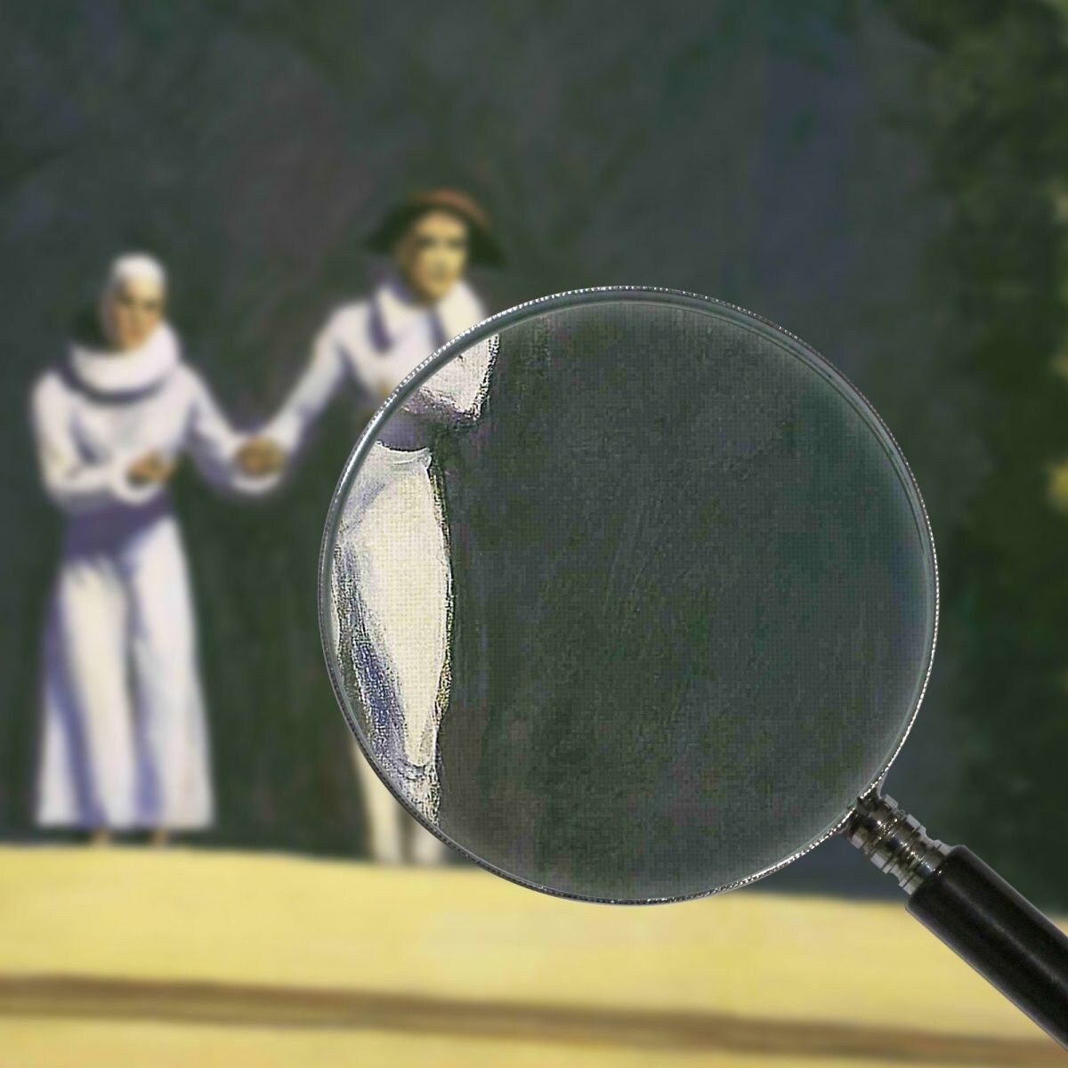 Two Comedians Two Actors Edward Hopper Rahmen Druck auf Leinwand EHO45 ...