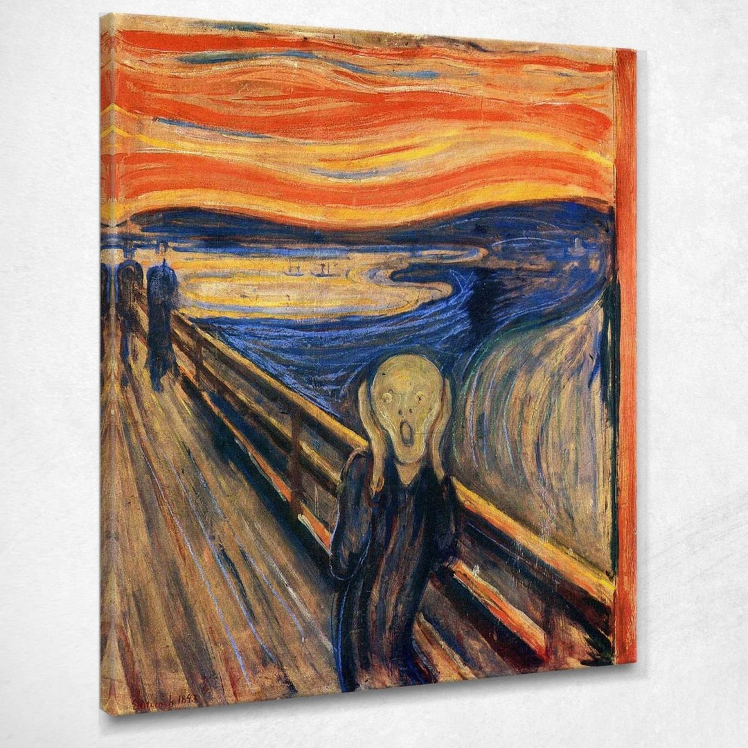 Scream Edvard Munch Bild Druck auf Leinwand EM013 - Etsy.de