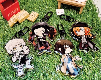 BSD Bungou Stray Dogs Keychains - Etsy