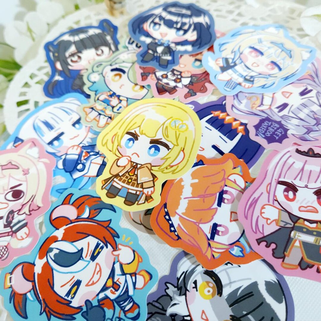Hololive EN Chibi Stickers - Etsy