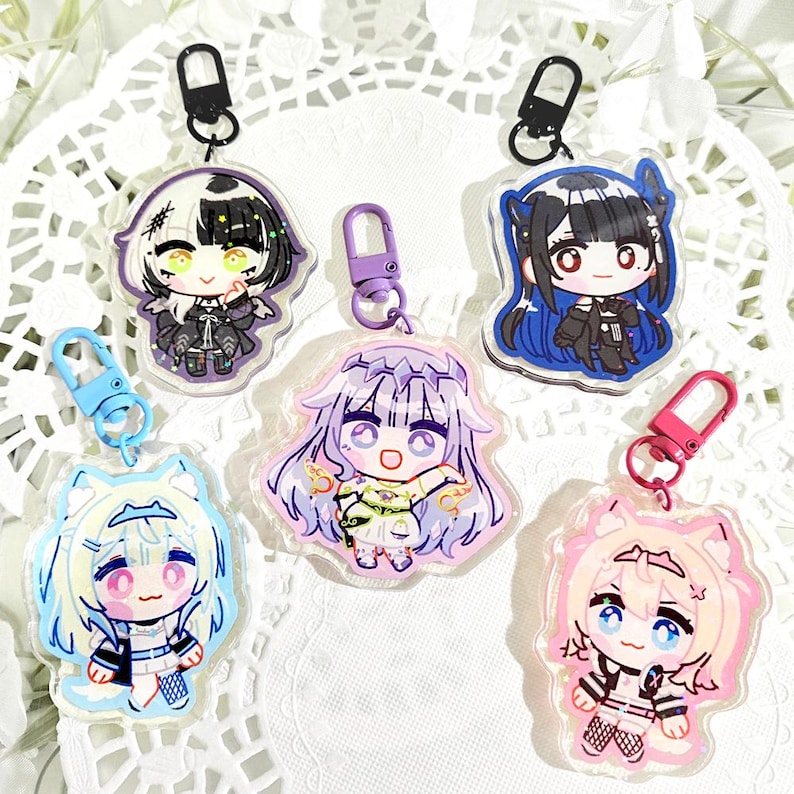 Hololive EN Keychains - Etsy