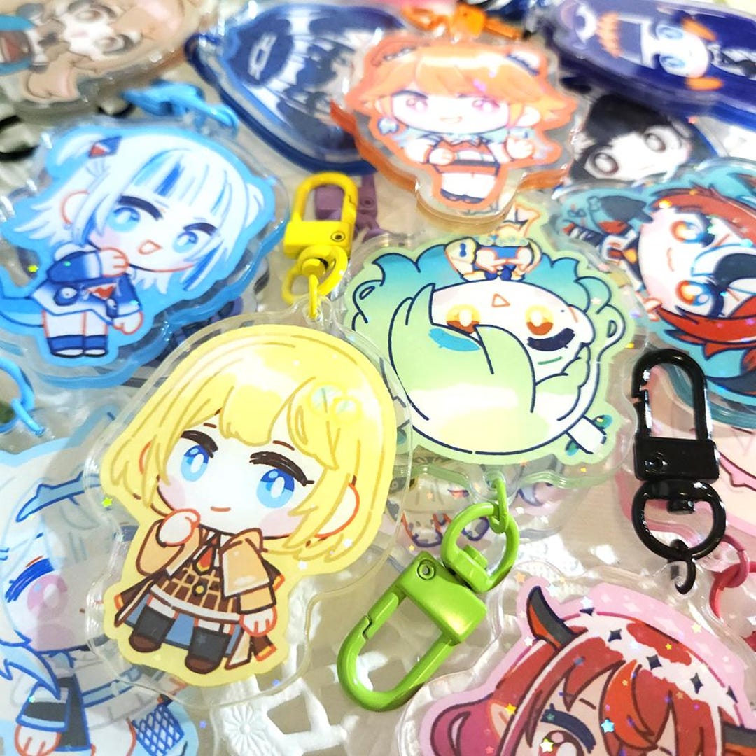Hololive EN Keychains - Etsy