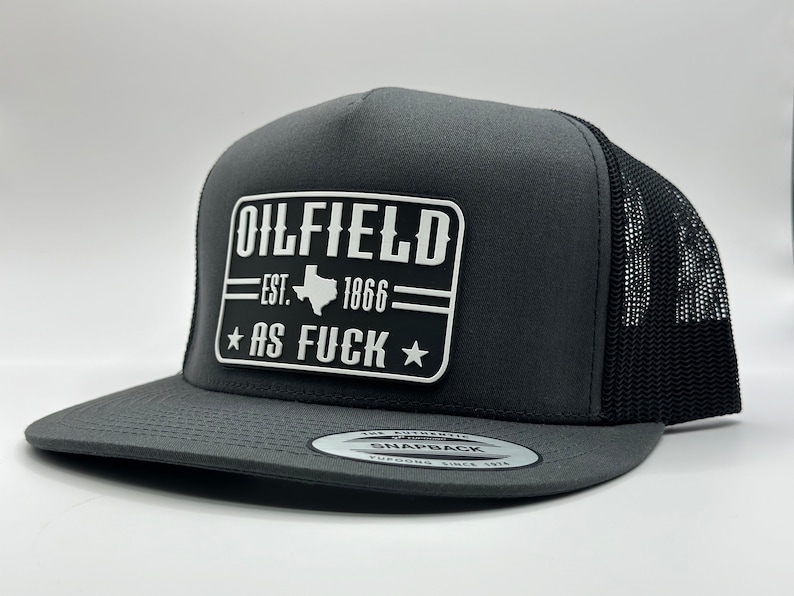 New Oilfield Two Tone Trucker Hat, Roughneck, Gift for Dad, Working ...