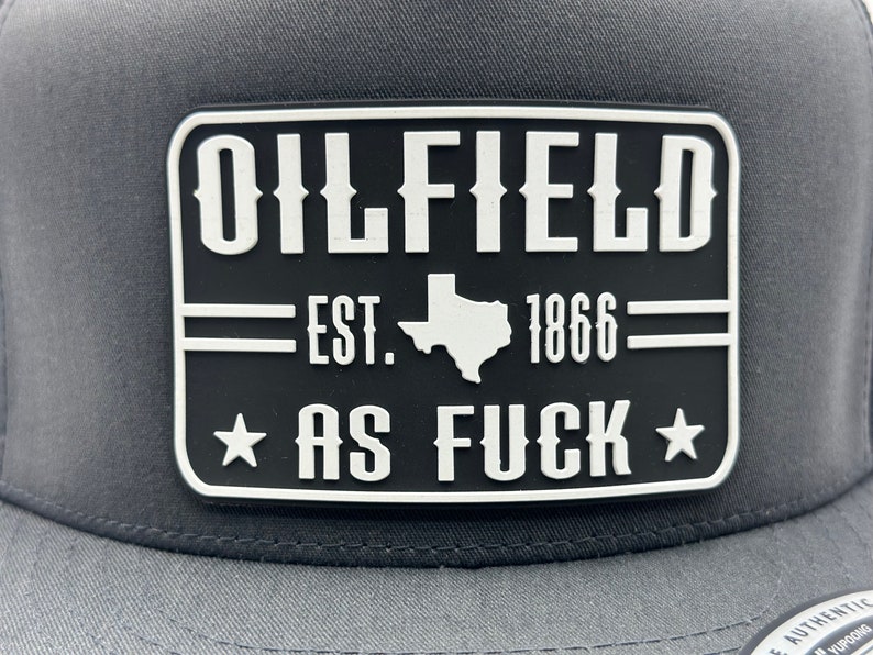 New Oilfield Two Tone Trucker Hat, Roughneck, Gift for Dad, Working ...