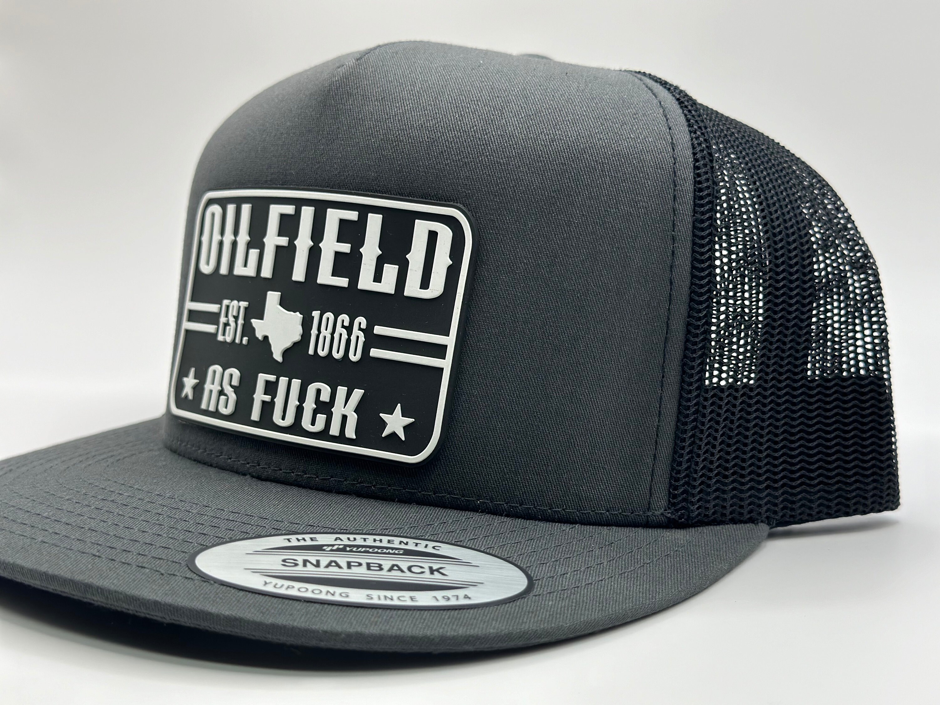 New Oilfield Two Tone Trucker Hat, Roughneck, Gift for Dad, Working Class, Blue Collar, Oilfield ...