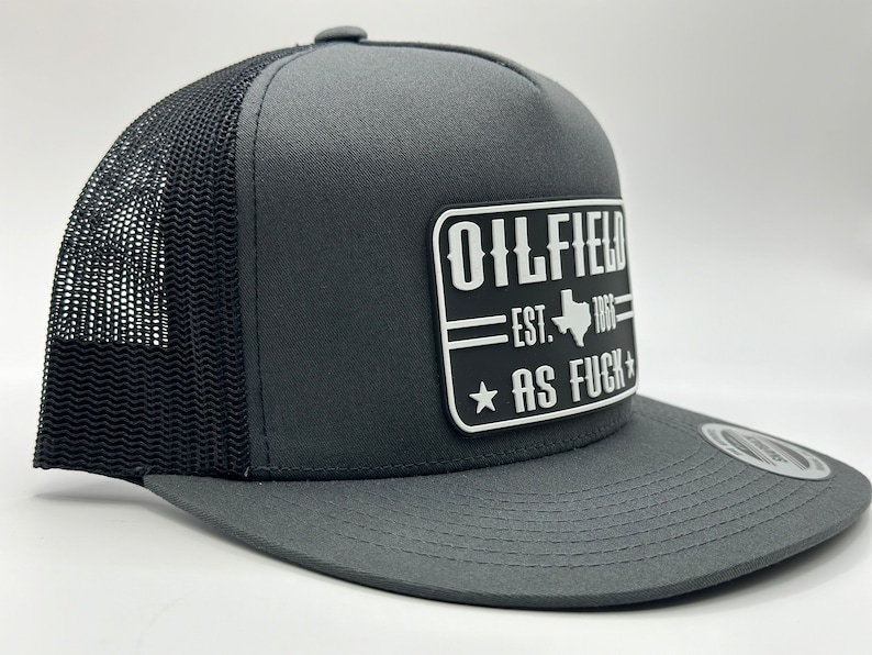New Oilfield Two Tone Trucker Hat, Roughneck, Gift for Dad, Working ...
