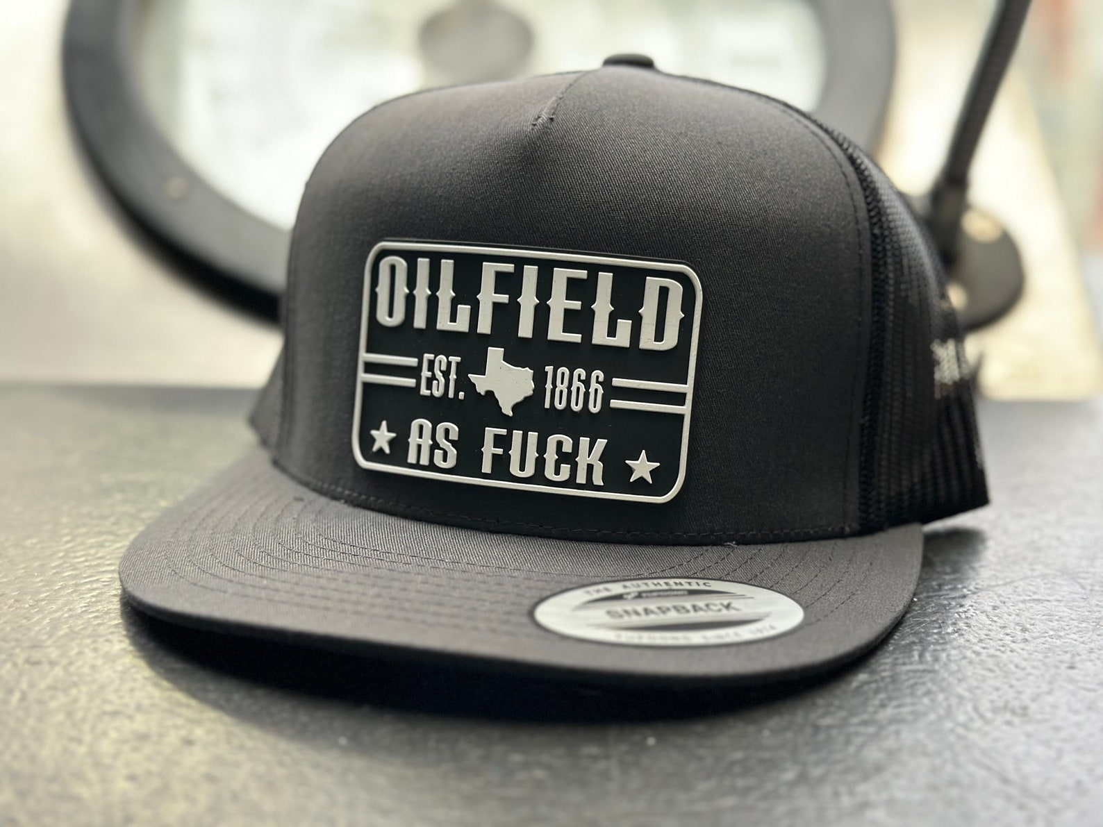 New Oilfield Two Tone Trucker Hat, Roughneck, Gift for Dad, Working ...
