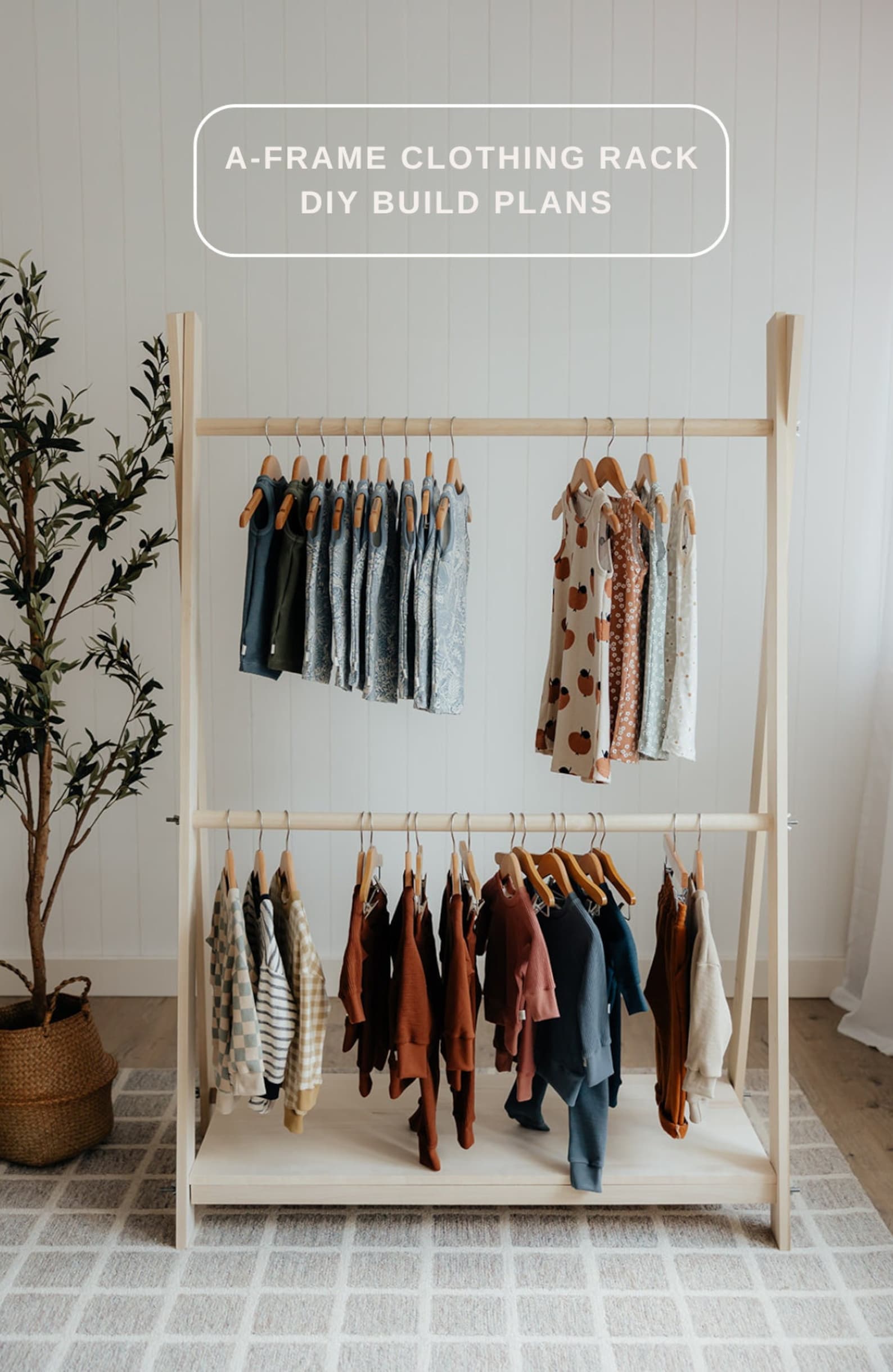 DIY Collapsible A-frame Clothing Rack Build Plans, Market Stall, Step ...