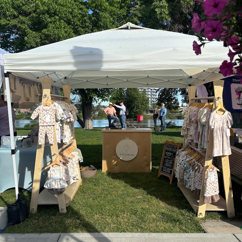 DIY Collapsible A-frame Clothing Rack Build Plans, Market Stall, Step ...