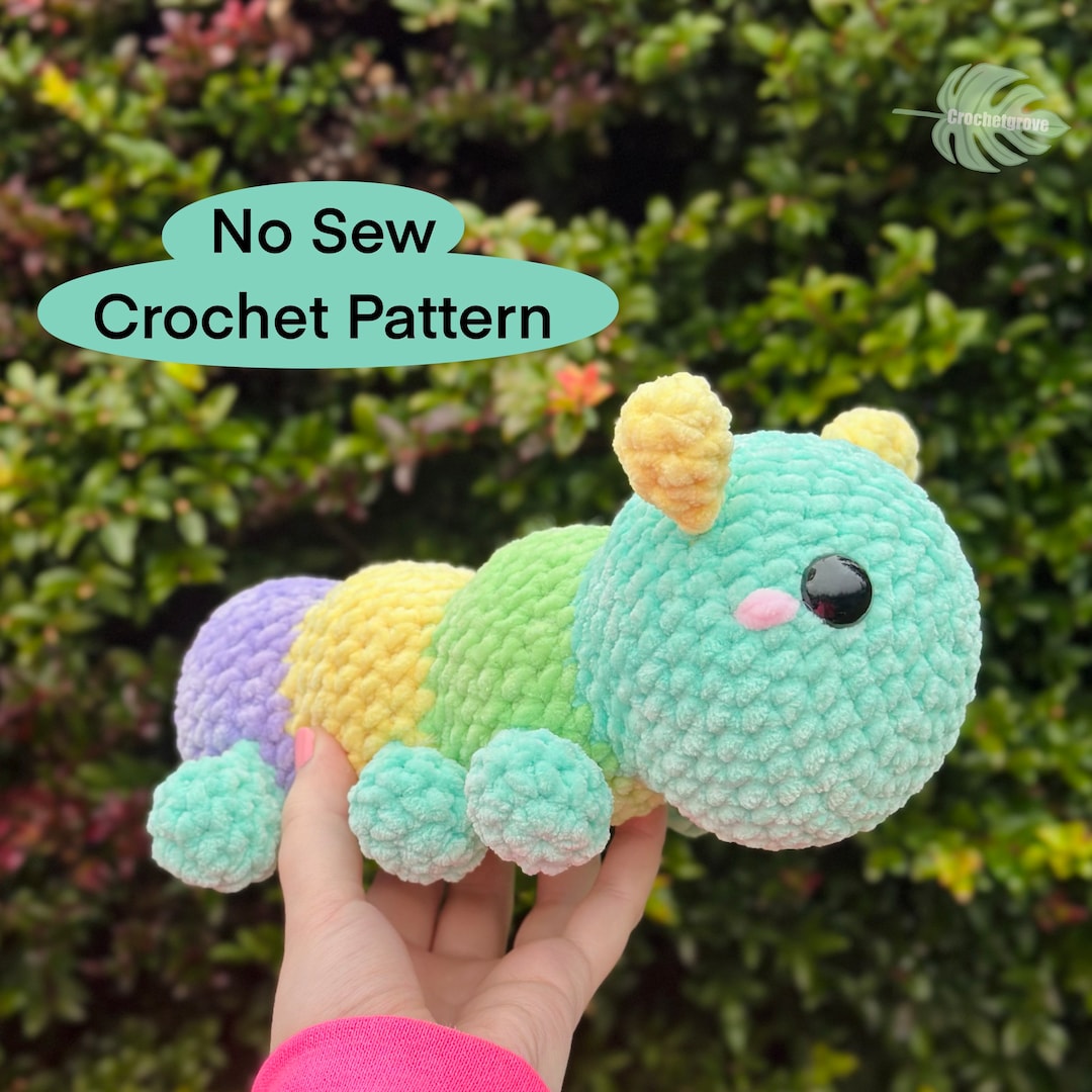 Crochet Caterpillar Pattern (medium Size) - Etsy