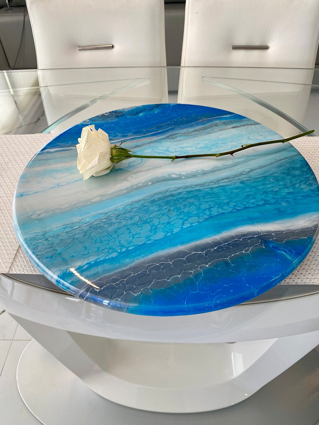 Decorative Unique Lazy Susan Turntable Kitchen Decor Dining Decor ...
