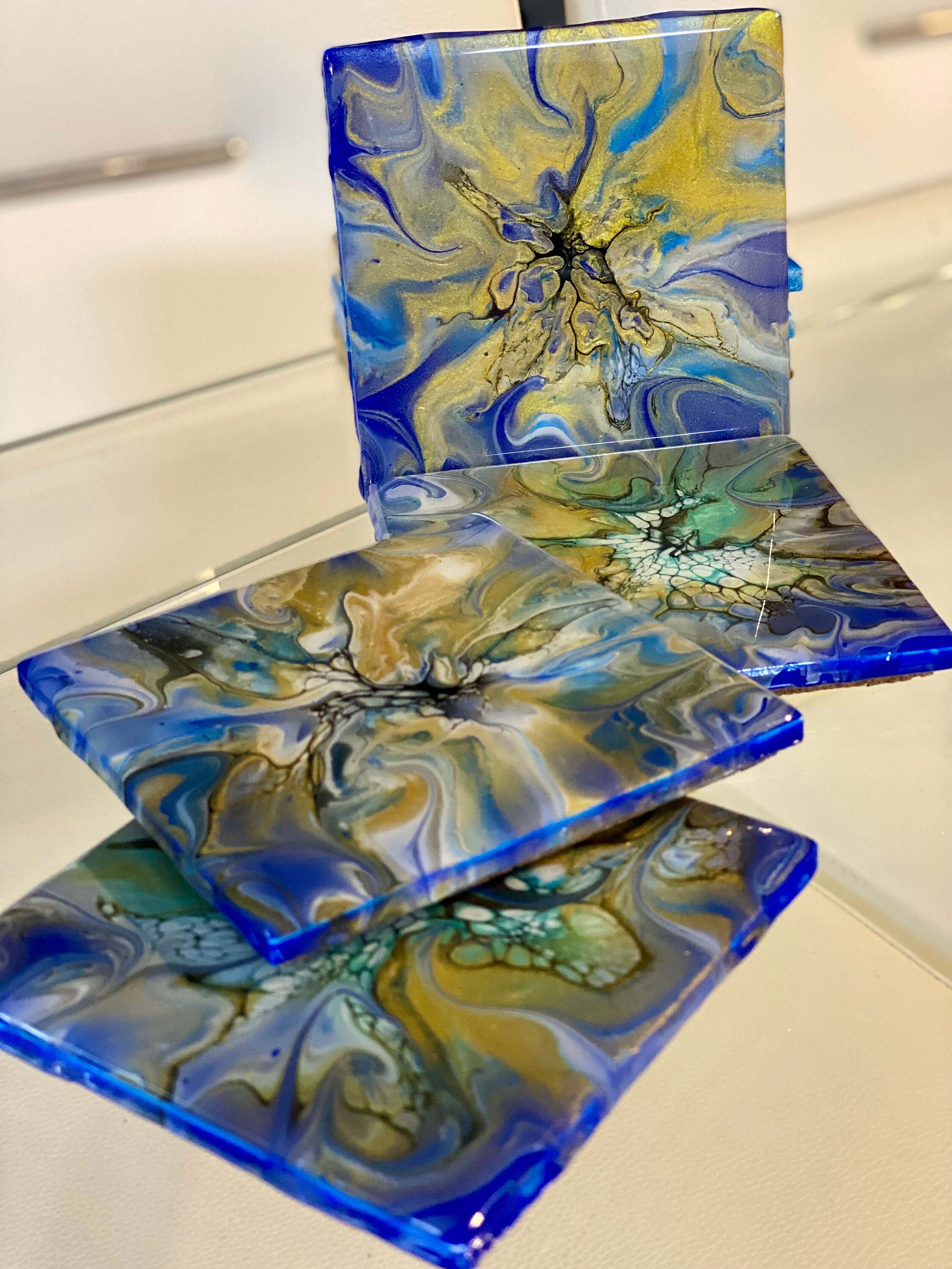 Coasters Set, Original Art Coasters, Ceramic Coasters, Gift for Home ...