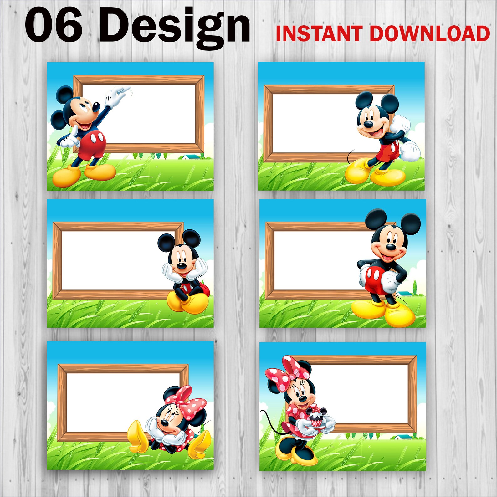 Mickey Mouse Label, Mickey Label, Mickey Mouse Tag Cards, Mouse Label ...