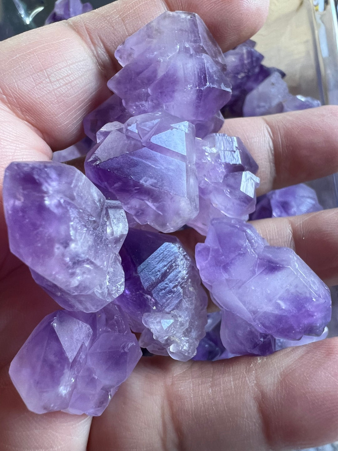 Mini Amethyst Points Mini Amethyst Cluster Tiny Amethyst - Etsy