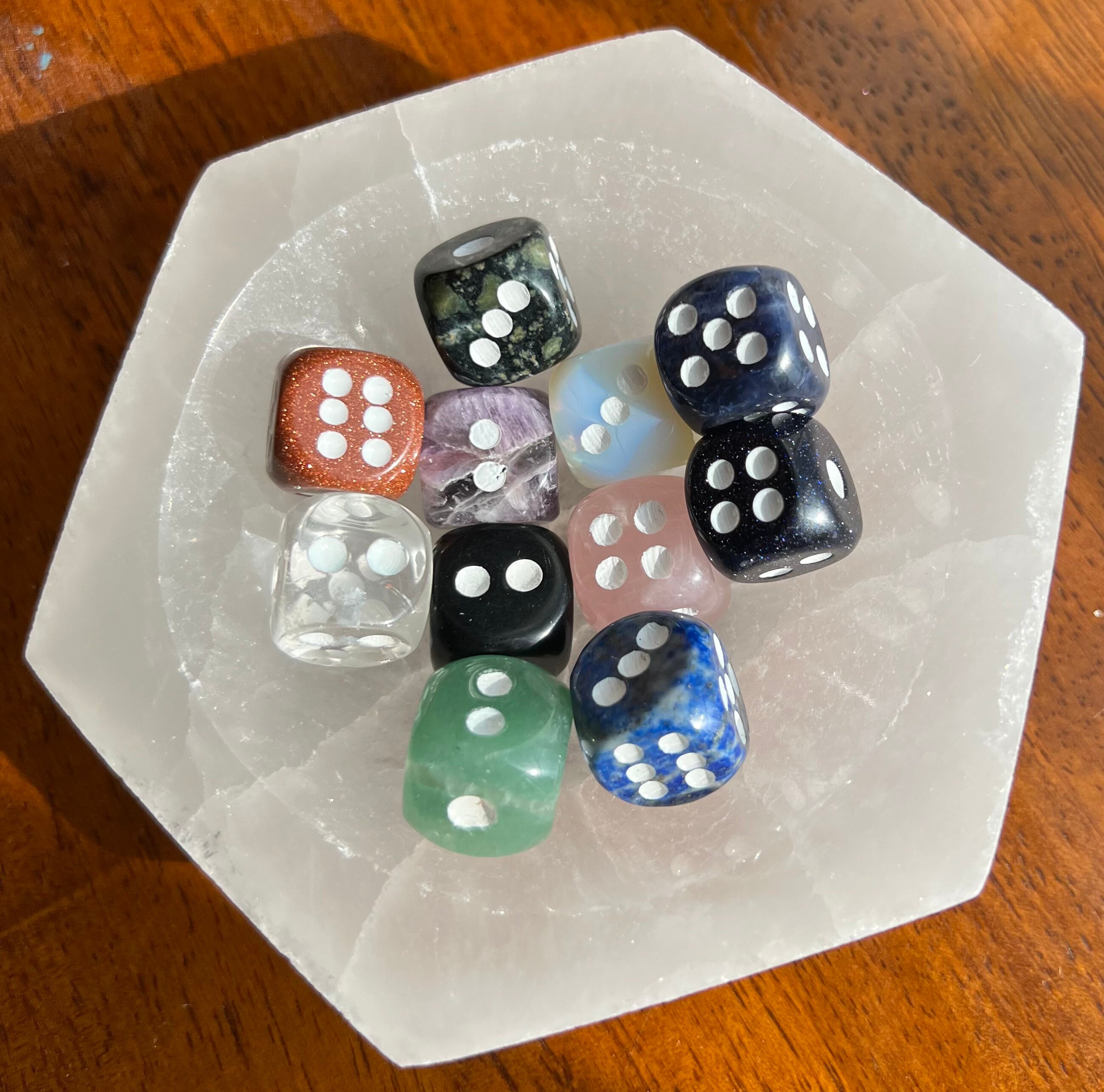 Crystal Dice Crystal Carvings Natural Crystal Dice - Etsy
