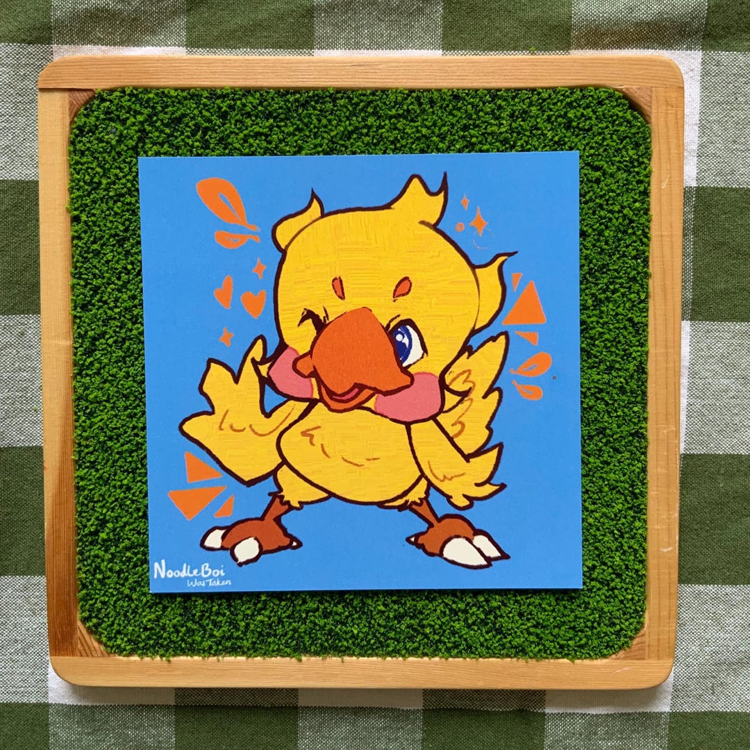 Final Fantasy XIV Chocobo Print: Cozy Dorm & Home Decor - Etsy