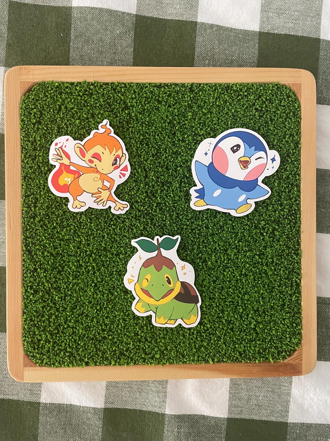 Pokémon Inspired Stickers Piplup, Chimchar, Turtwig Sticker Matte ...