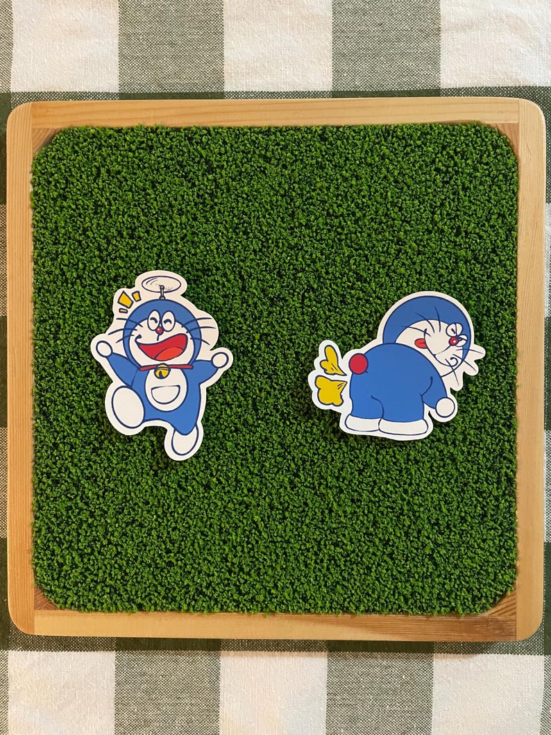 Doraemon Inspired Stickers Cute Doraemon Stickers Matte Stickers - Etsy