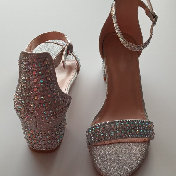 Rhinestone Sandals - Etsy