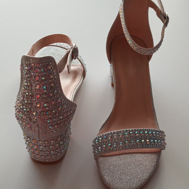 Rhinestone Sandals - Etsy