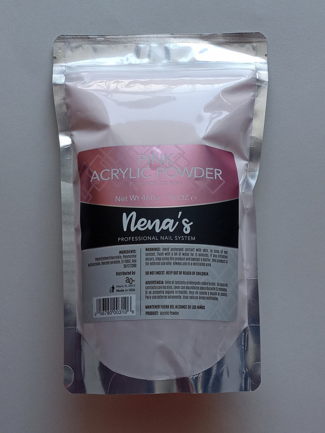 Nena's 16oz Translucent Pink Acrylic Powder. - Etsy