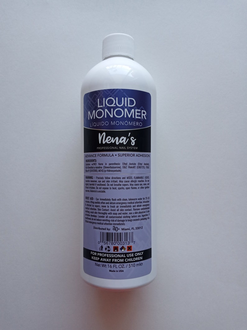 Nena's Acrylic Liquid Monomer MMA FREE 16oz. - Etsy