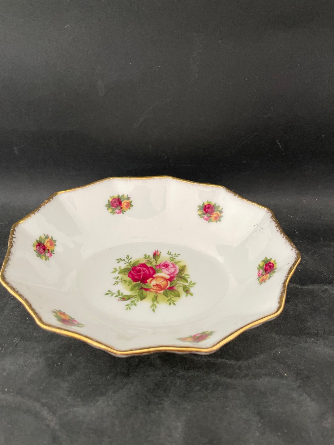 Royal Albert Old Country Roses Dish - Etsy UK