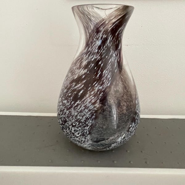 Caithness Glass Vase - Etsy UK