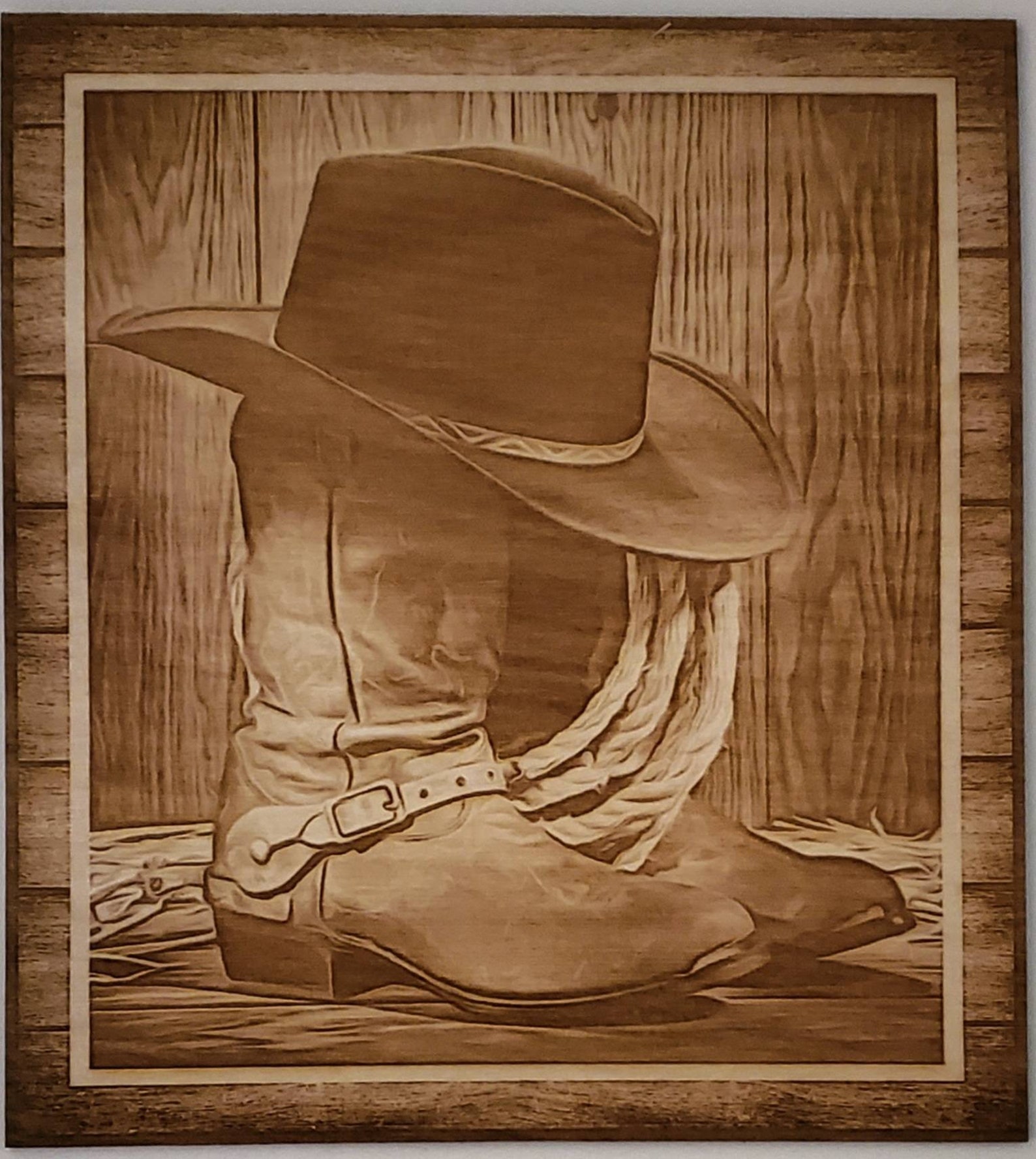Glowforge Digital Laser Ready Design File - Cowboy Boots - Wood Engrave ...