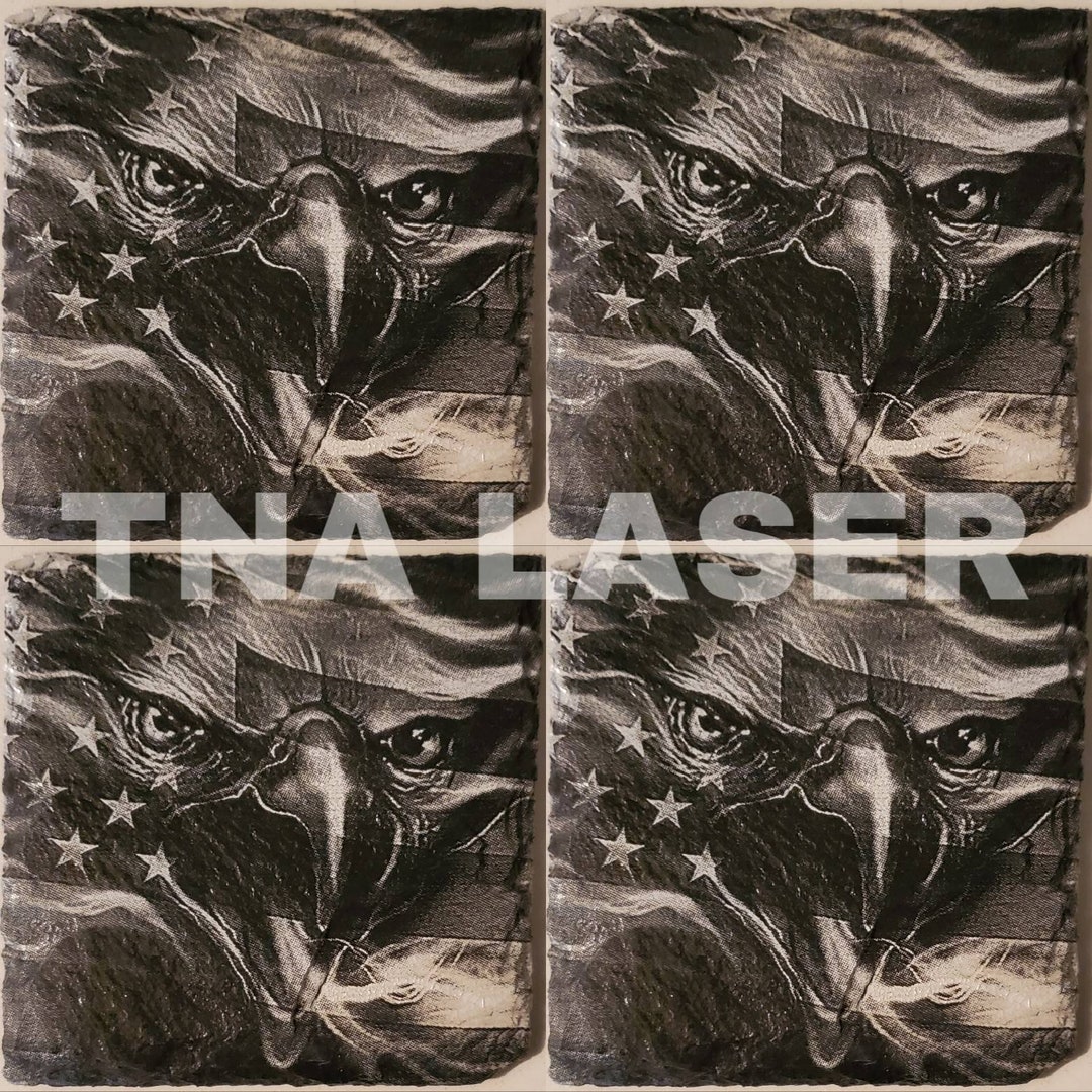 Glowforge Digital Laser Ready Design File - American Eagle Flag Painted ...