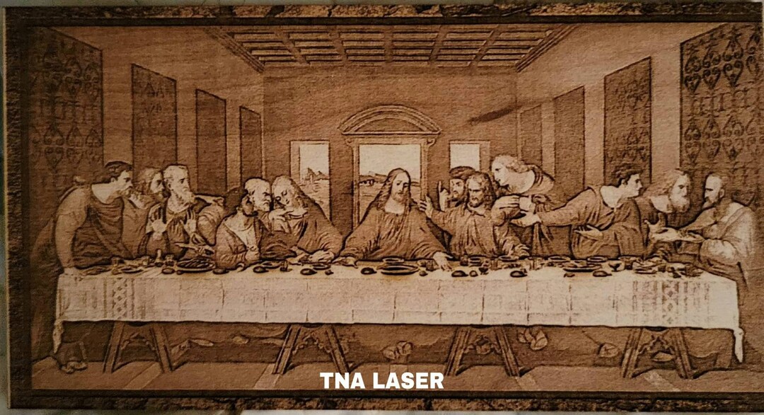 Glowforge Digital Laser Design File - Last Supper File - Wood Engrave ...