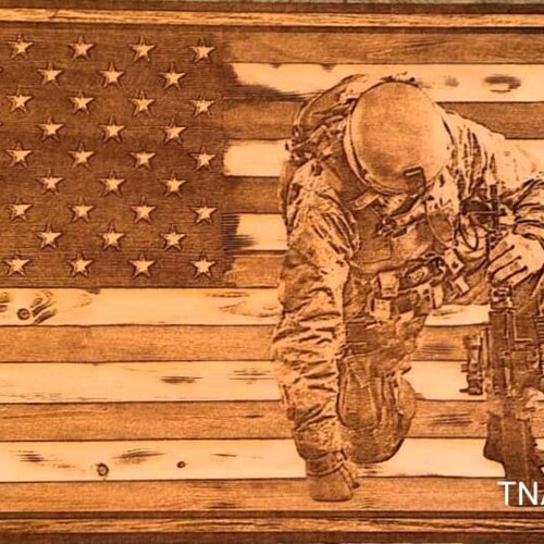 Glowforge Digital Laser Ready Design File Military Soldier - Etsy