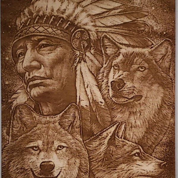 Native American Wolf - Etsy