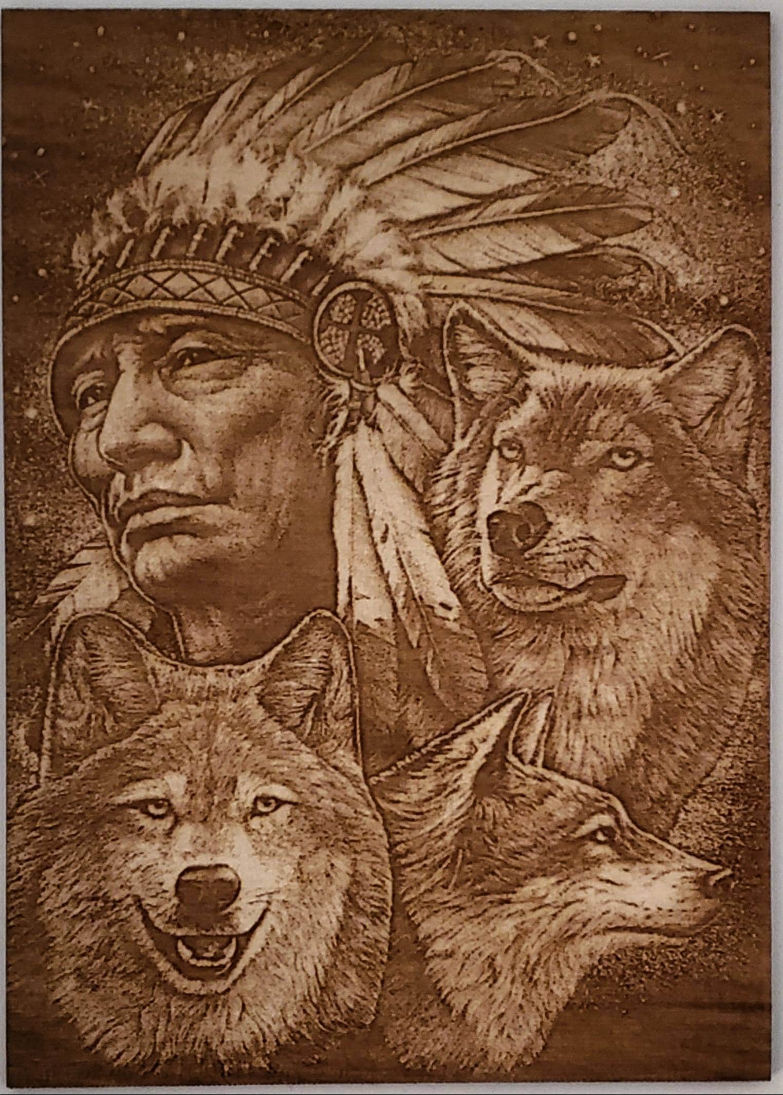 Native American Drawings Of Wolves