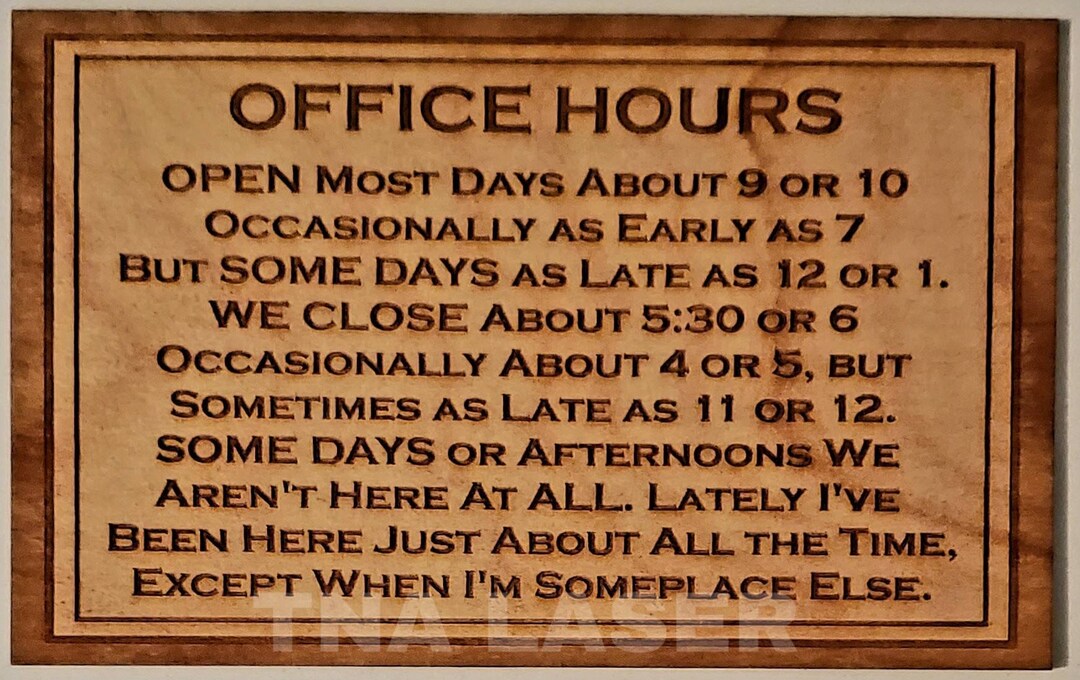 Glowforge Digital Laser Ready Design File - Office Hours - Wood Engrave ...