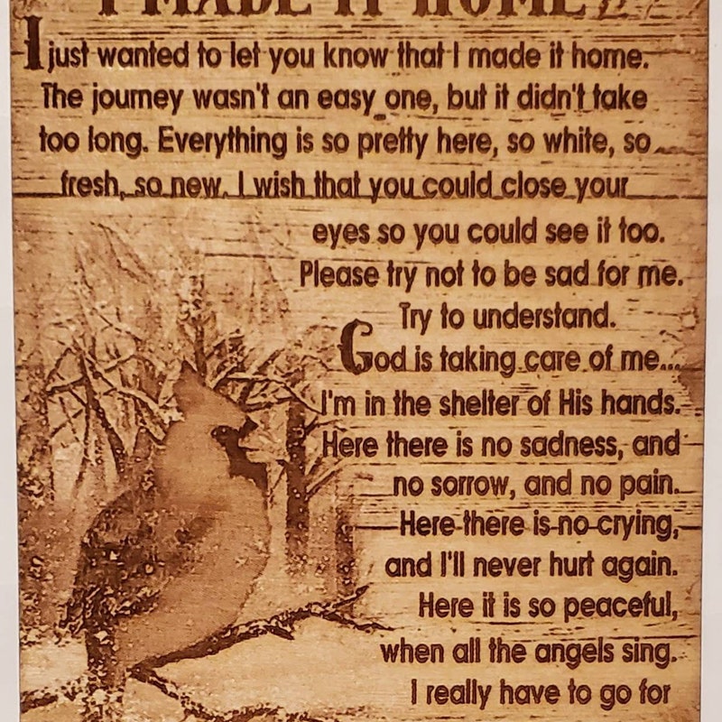 Cardinal Poem - Etsy