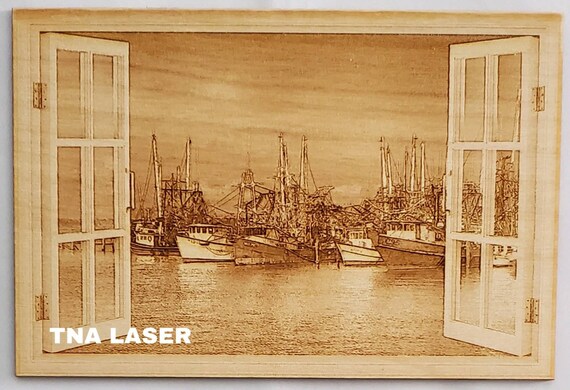 Glowforge Digital Laser Ready Design File Window Frame With - Etsy