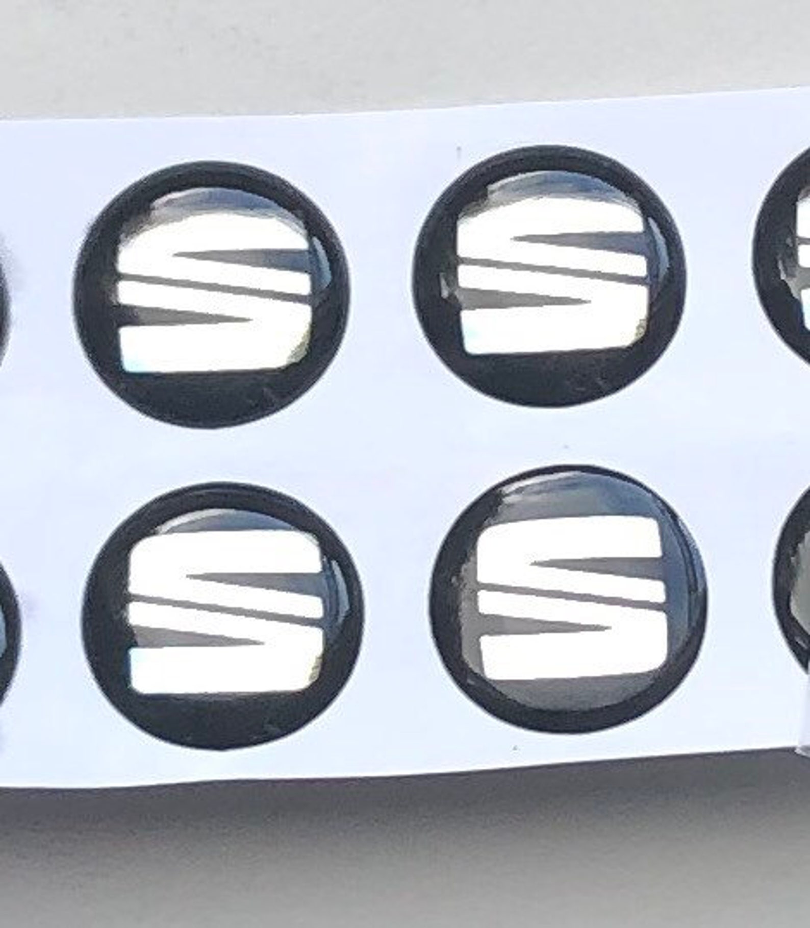 4pcs Seat Logo Sticker Badge Emblem 14mm Car Key Emblem - Etsy