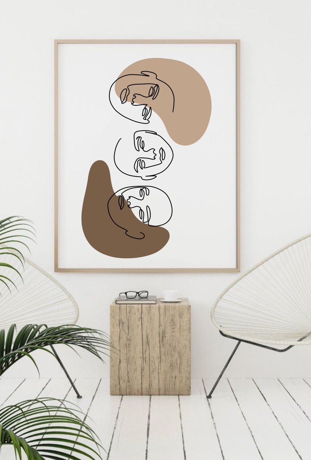 Single Line Face Art - Etsy