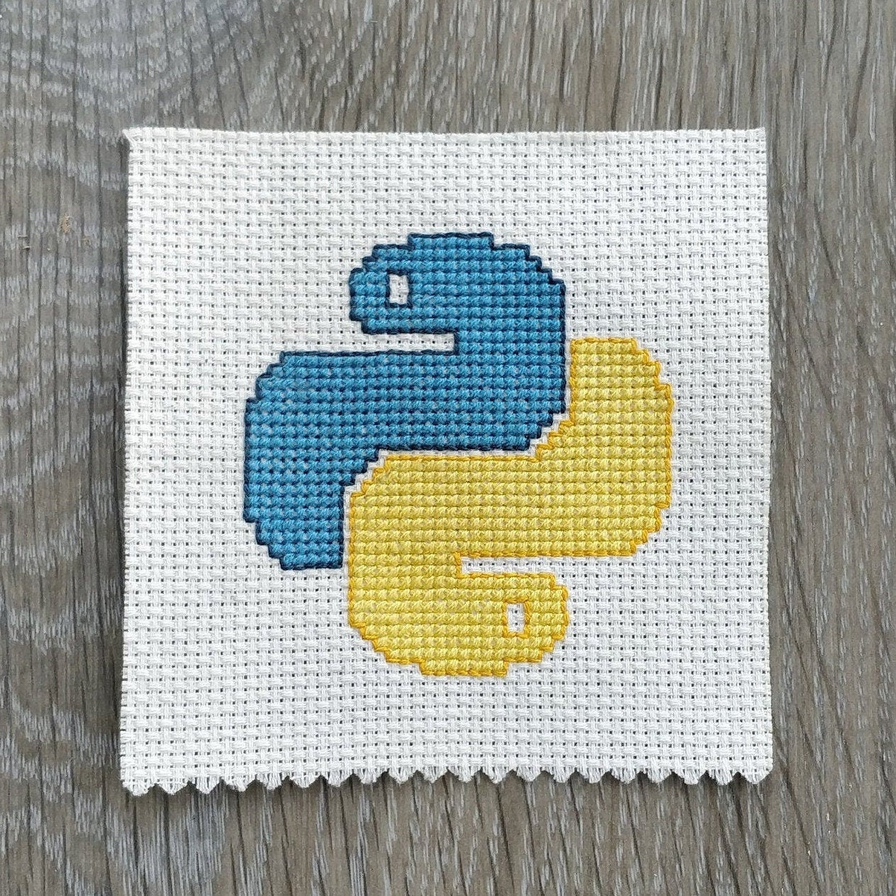 Python Logo Cross Stitch Pattern PDF - Etsy