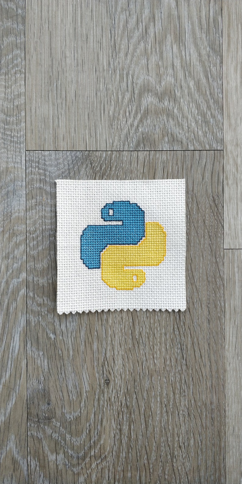 Python Logo Cross Stitch Pattern PDF - Etsy