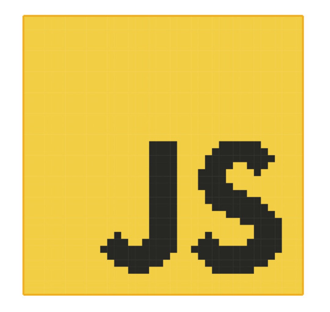 Javascript Logo Cross Stitch Pattern (PDF) - Etsy