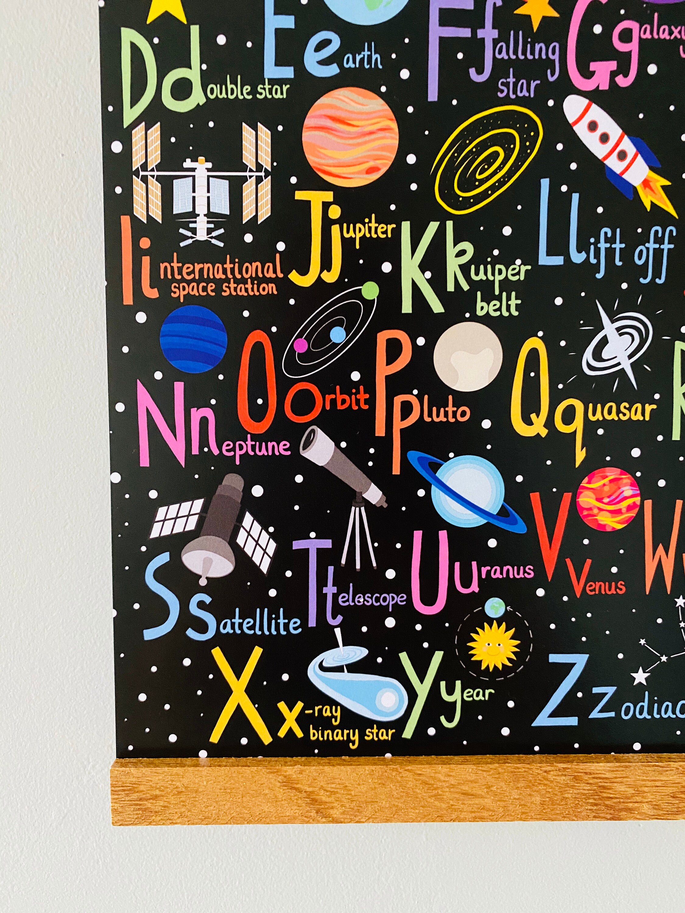 Space Alphabet Print Space Print Educational Print - Etsy UK