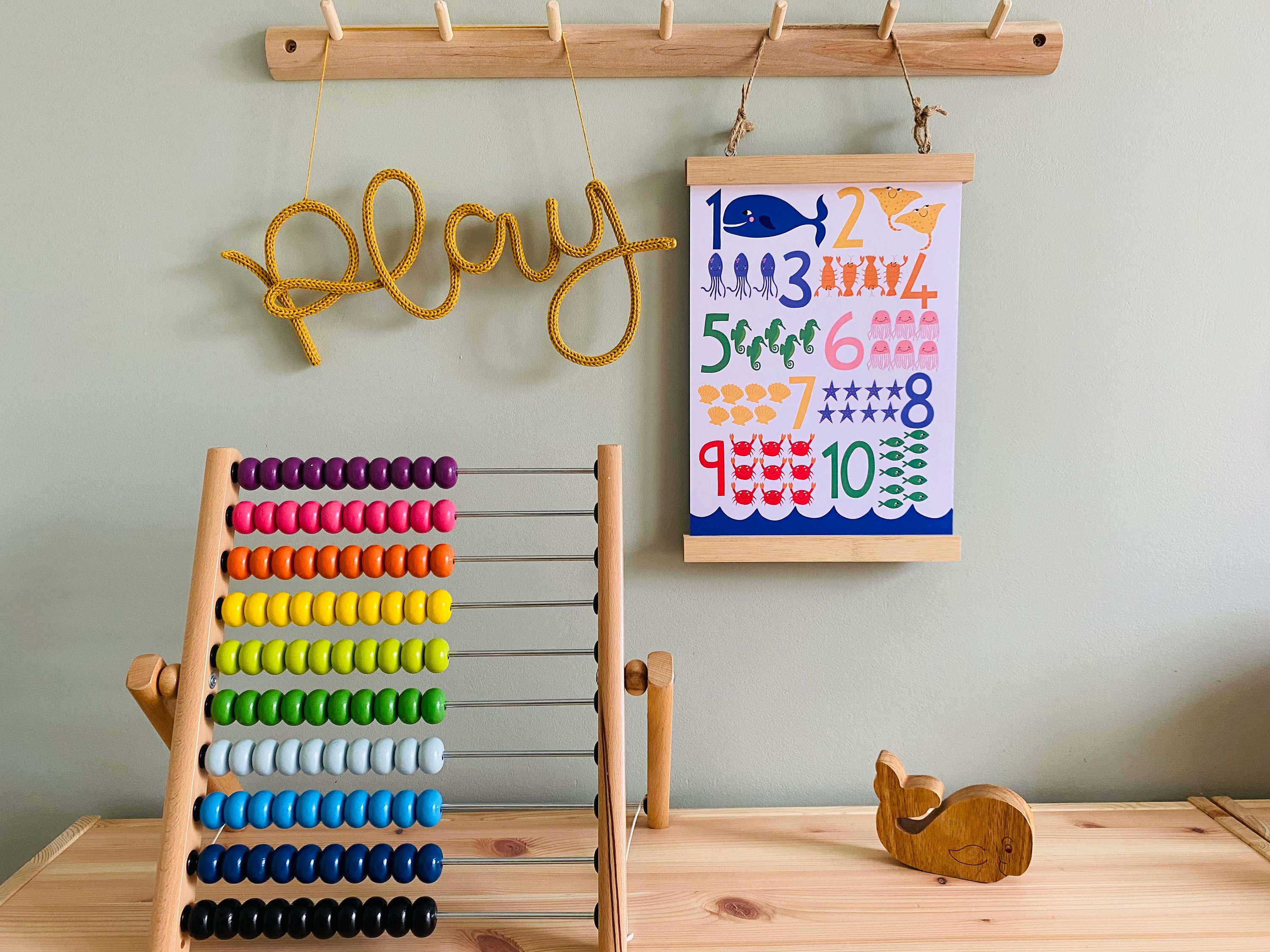 Numbers Print Under the Sea Numbers Print 1-10 Print | Etsy Australia