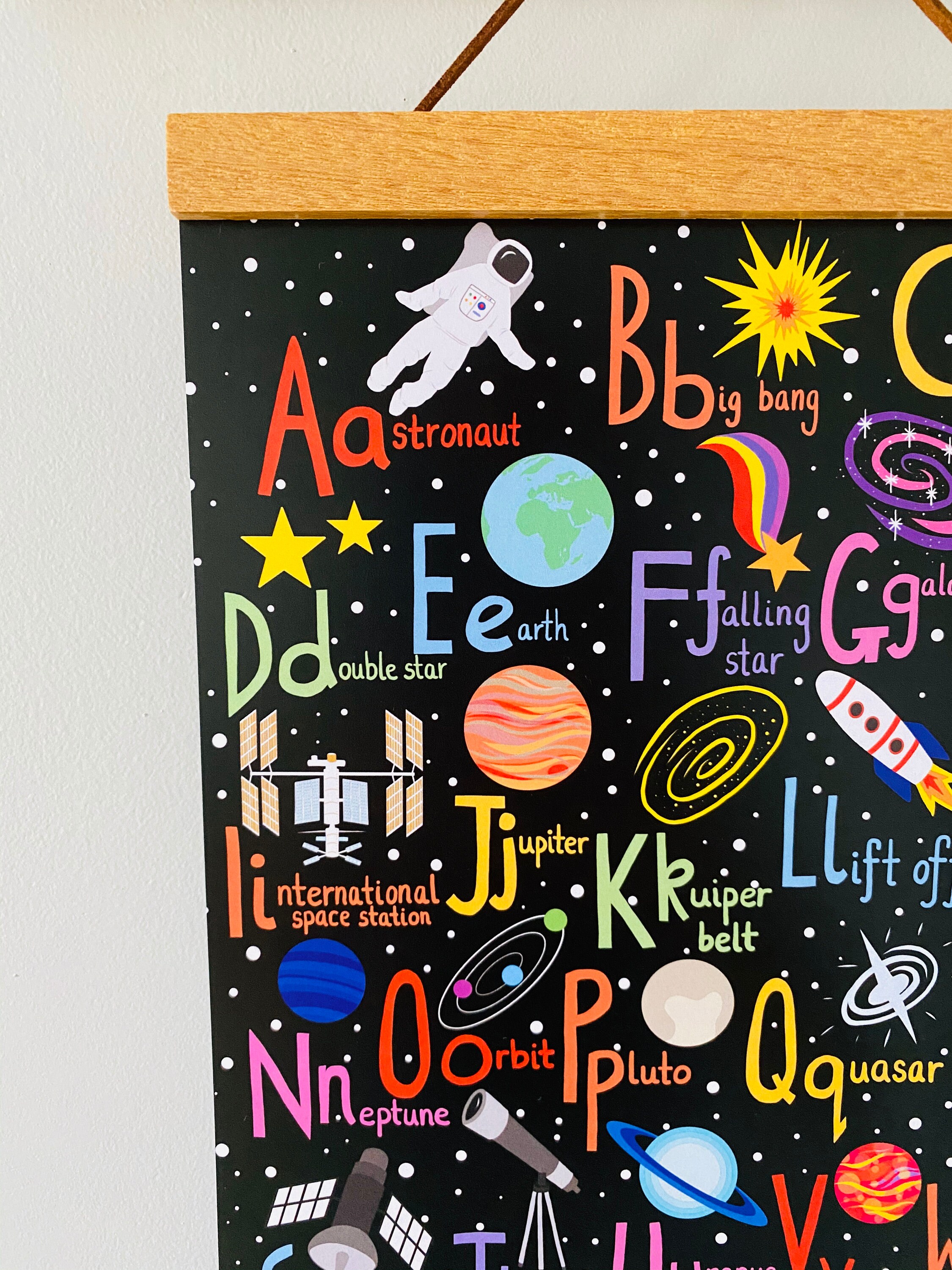 Space Alphabet Print Space Print Educational Print - Etsy UK