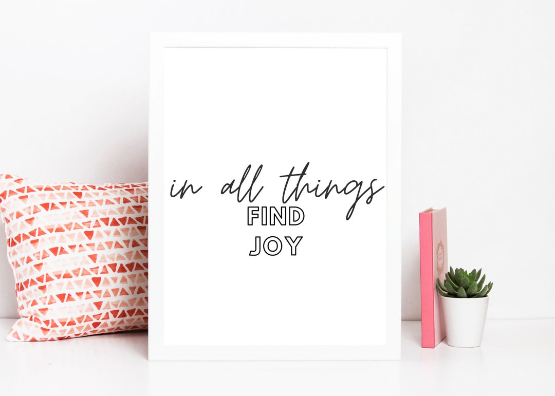Find Joy / Printable Art / Digital Download - Etsy